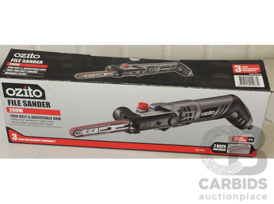 Ozito file sander belts store