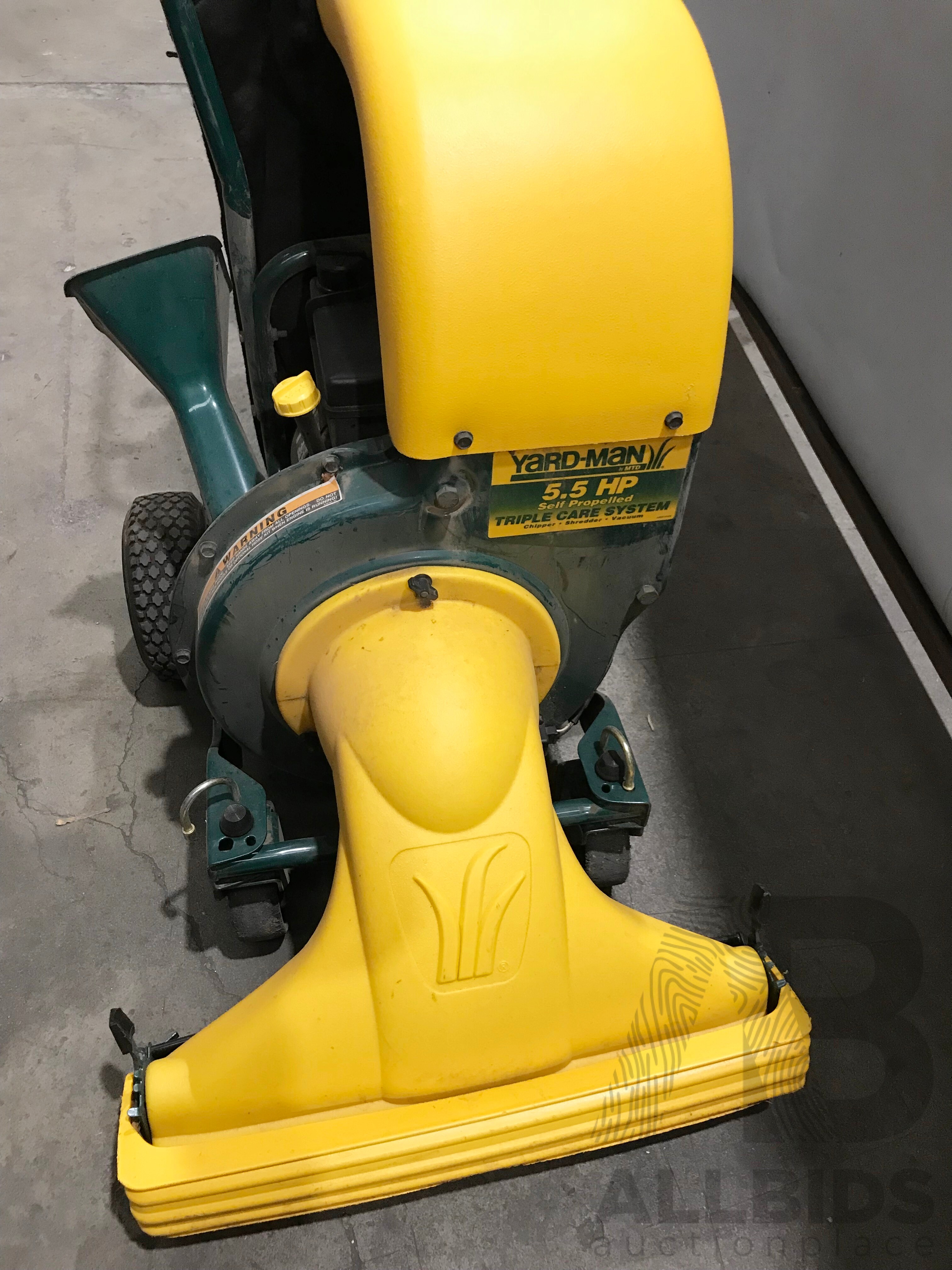 Yardman chipper shredder vacuum 5hp store