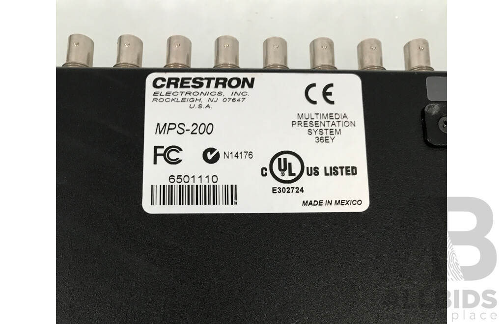 Crestron (MPS-200) Professional - Lot 1601717 | ALLBIDS